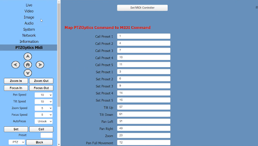PTZOptics MIDI Camera Control – MIDI.org