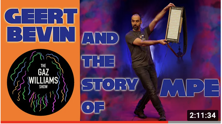 Geert Bevin discusses MPE and MIDI 2.0 on the Gaz Williams Show – MIDI.org