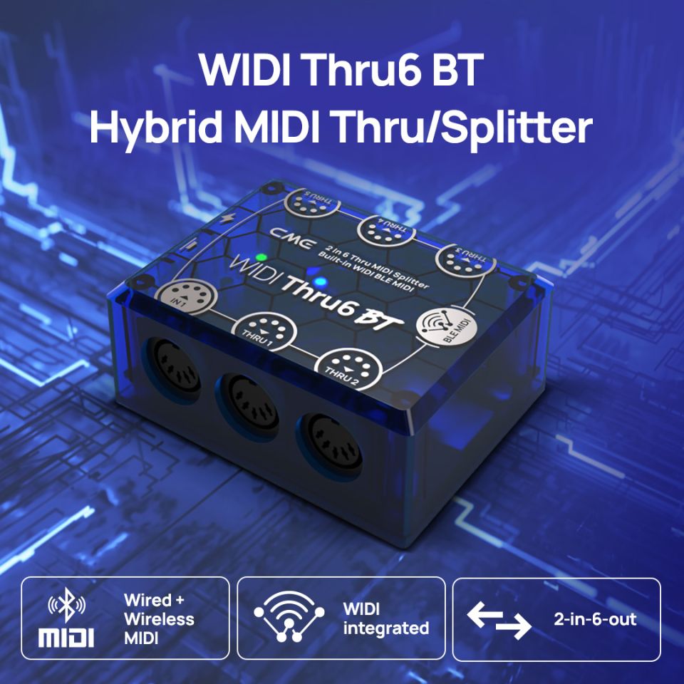 CME introduces hybrid MIDI Thru box with built-in Bluetooth MIDI – MIDI.org